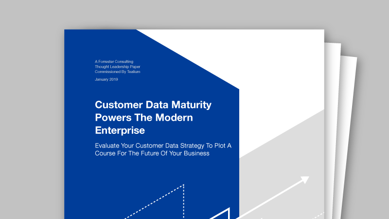 Assessing your Customer Data Maturity - Forrester and Tealium