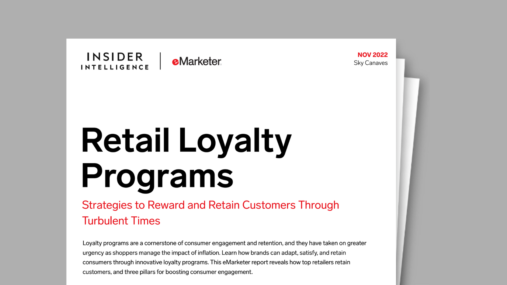 eMarketer Retail Loyalty Programs Report - Tealium